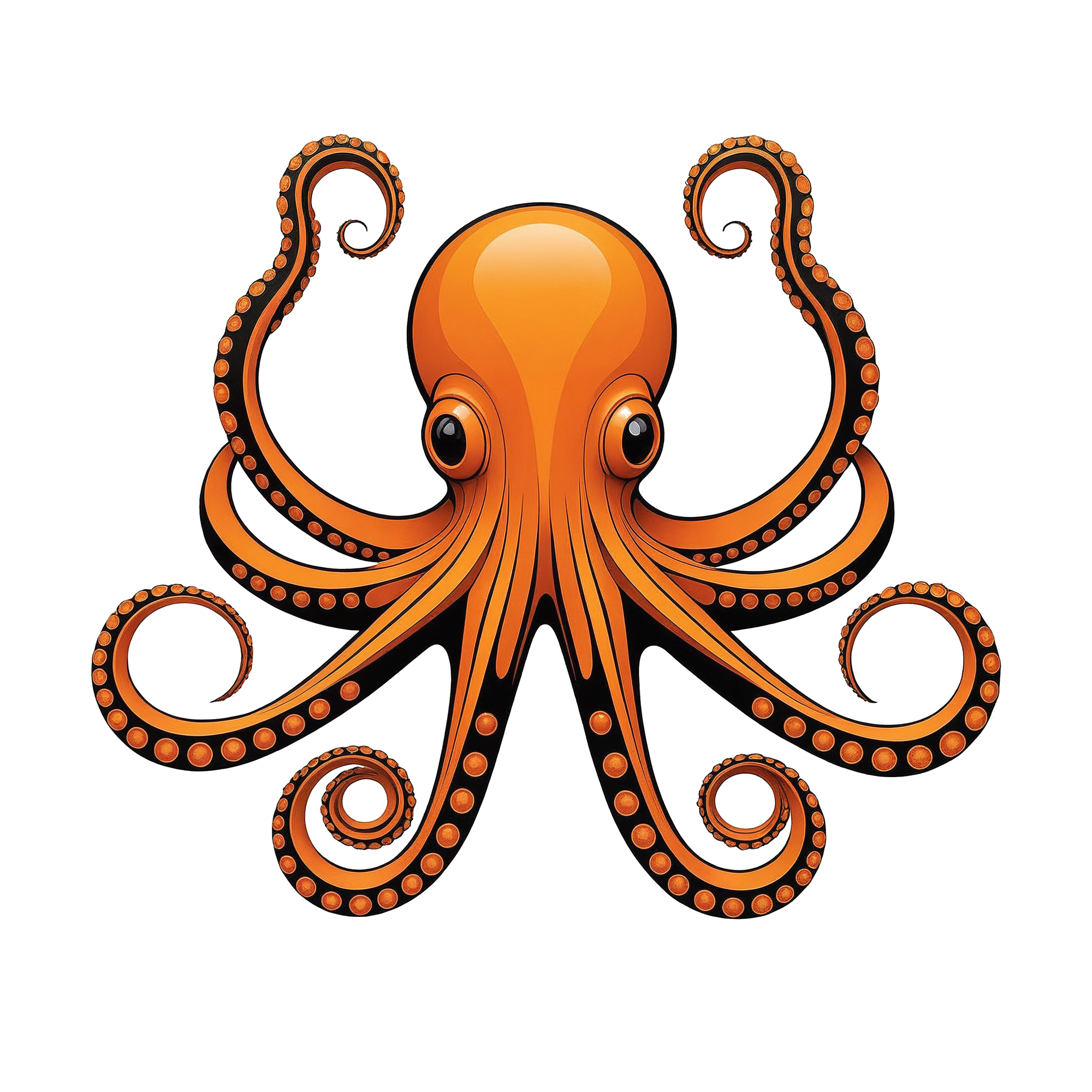 Awesome Orange Octopus Collection – not so ordinary apparel